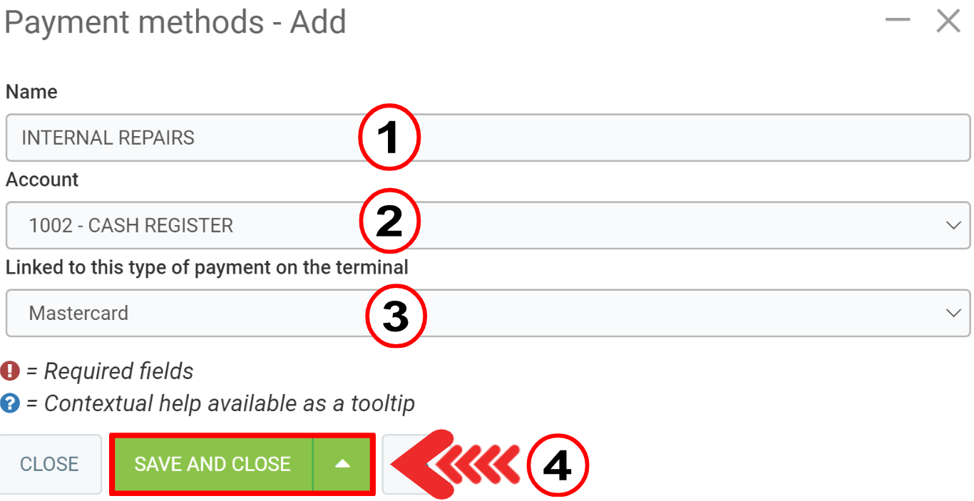 Configure and Use of Payment Method for Internal Repairs (Used or ...