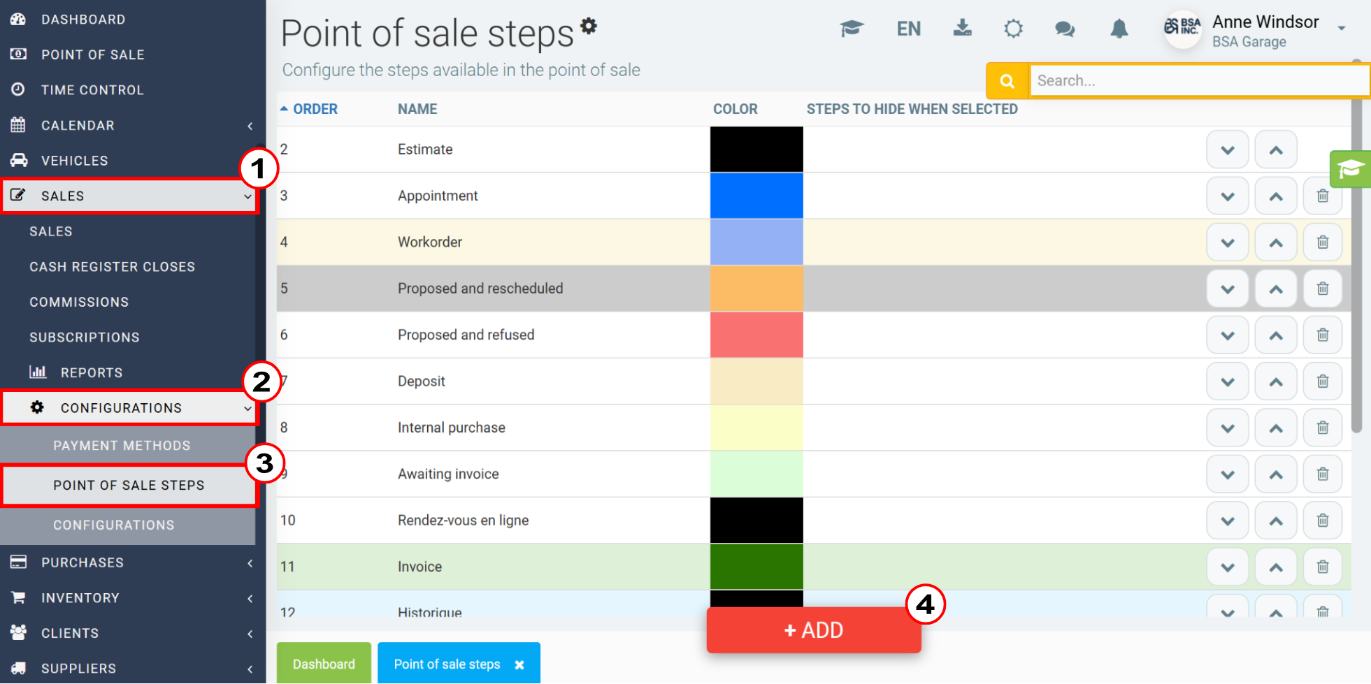 Configure Color Code for the Point of Sale – V2V Technologies Help Center