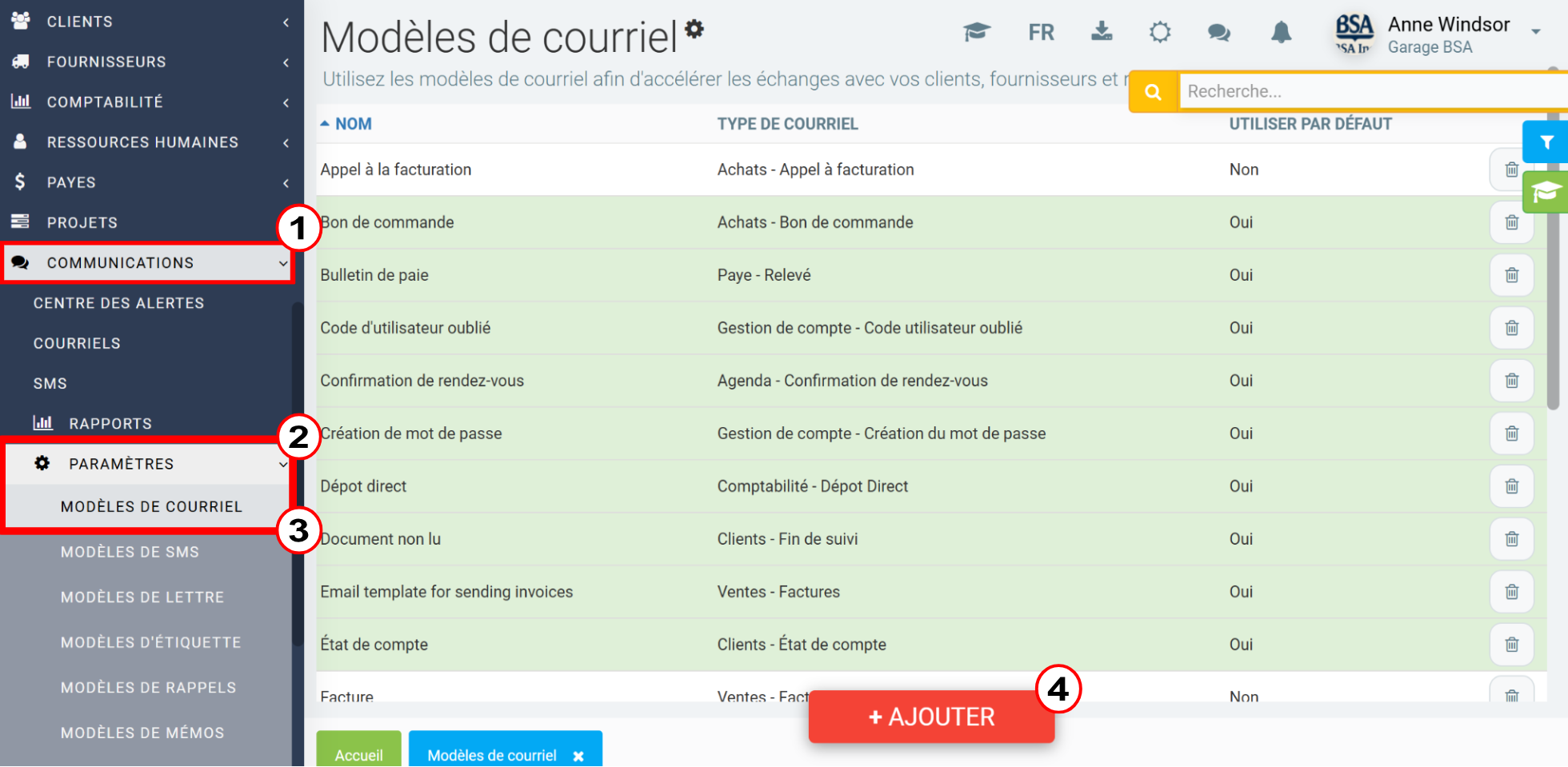 Configurer des modèles de messages pour les SMS, les courriels et les ...