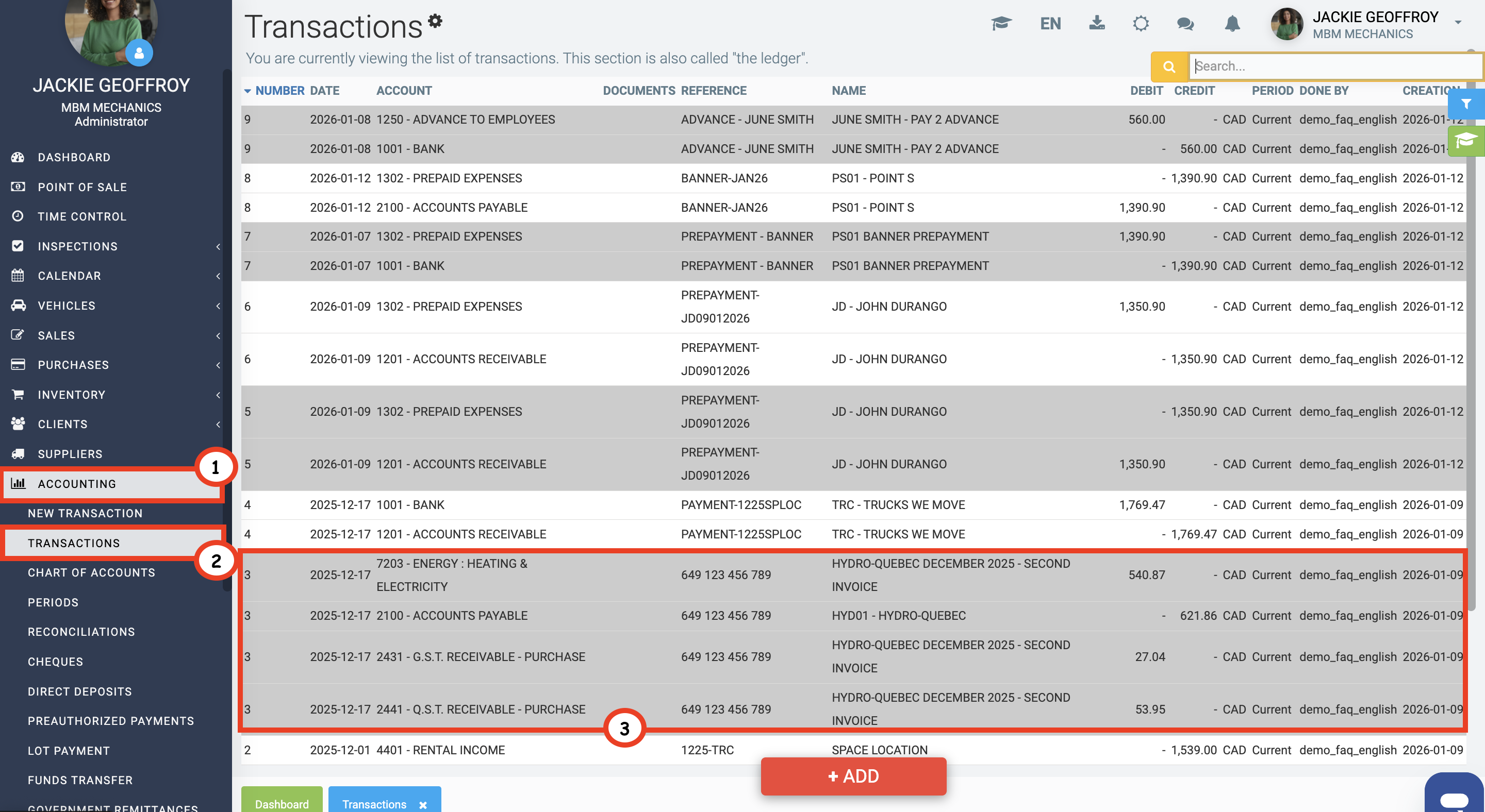 Verify the Transactions Modification History – V2V Technologies Help Center