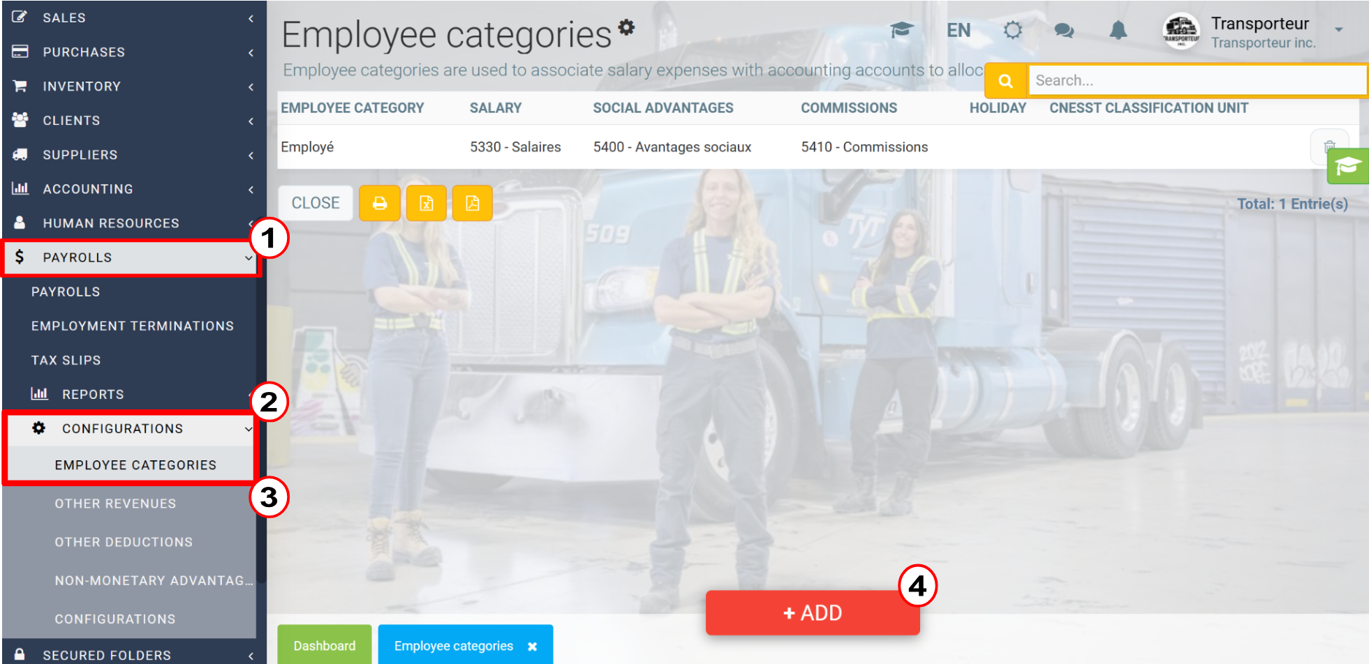 Create Employee Categories – V2V Technologies Help Center