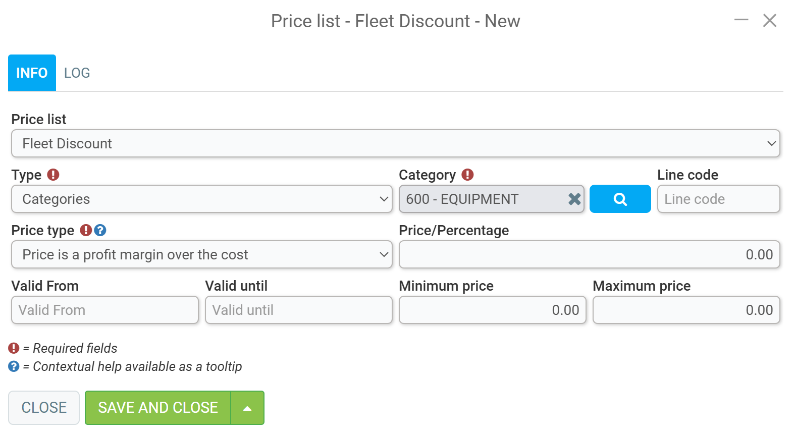 Manage Specific and One-Time Discounts for Tires and Tire Services ...