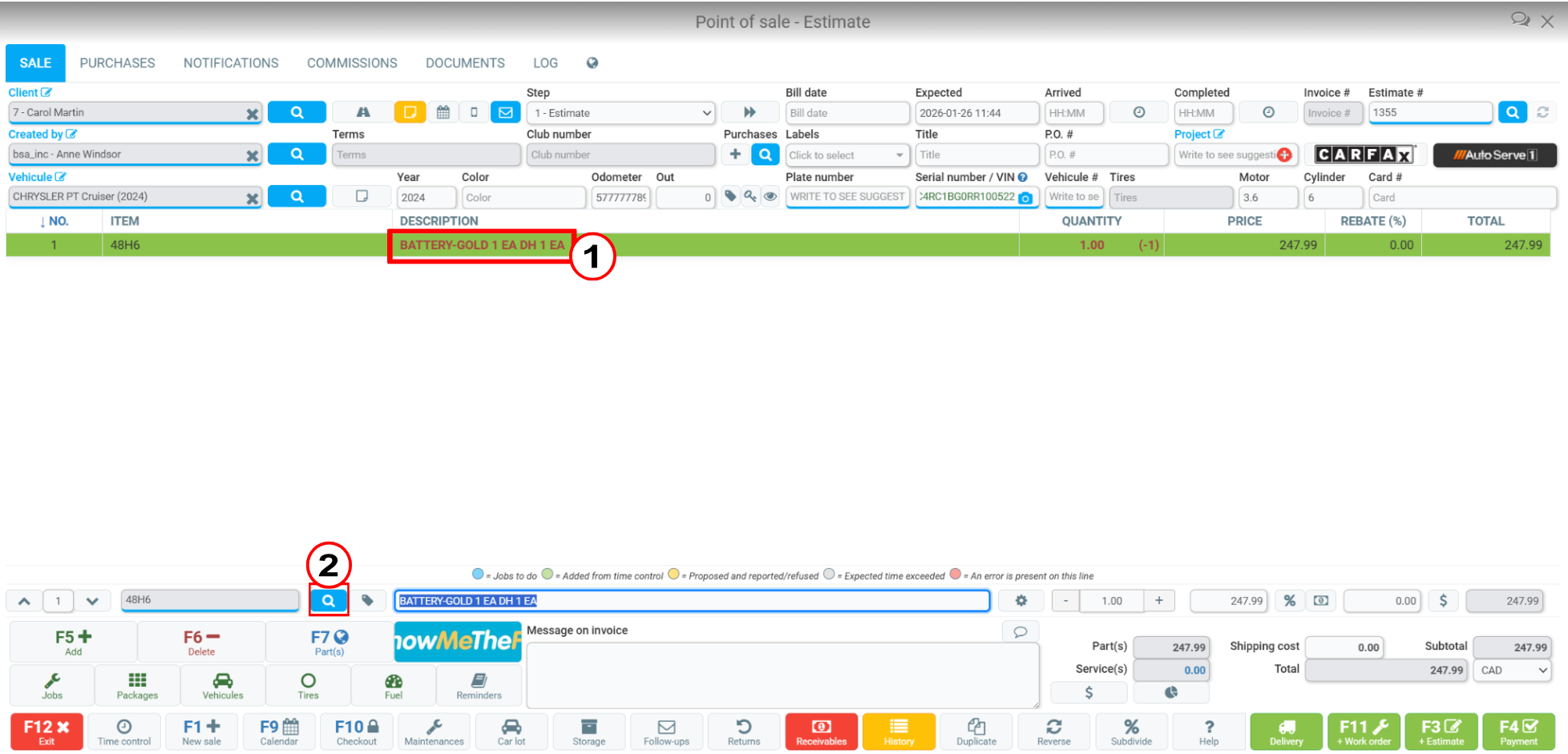 Add a Product Note to the Point of Sale and/or Work Order – V2V ...