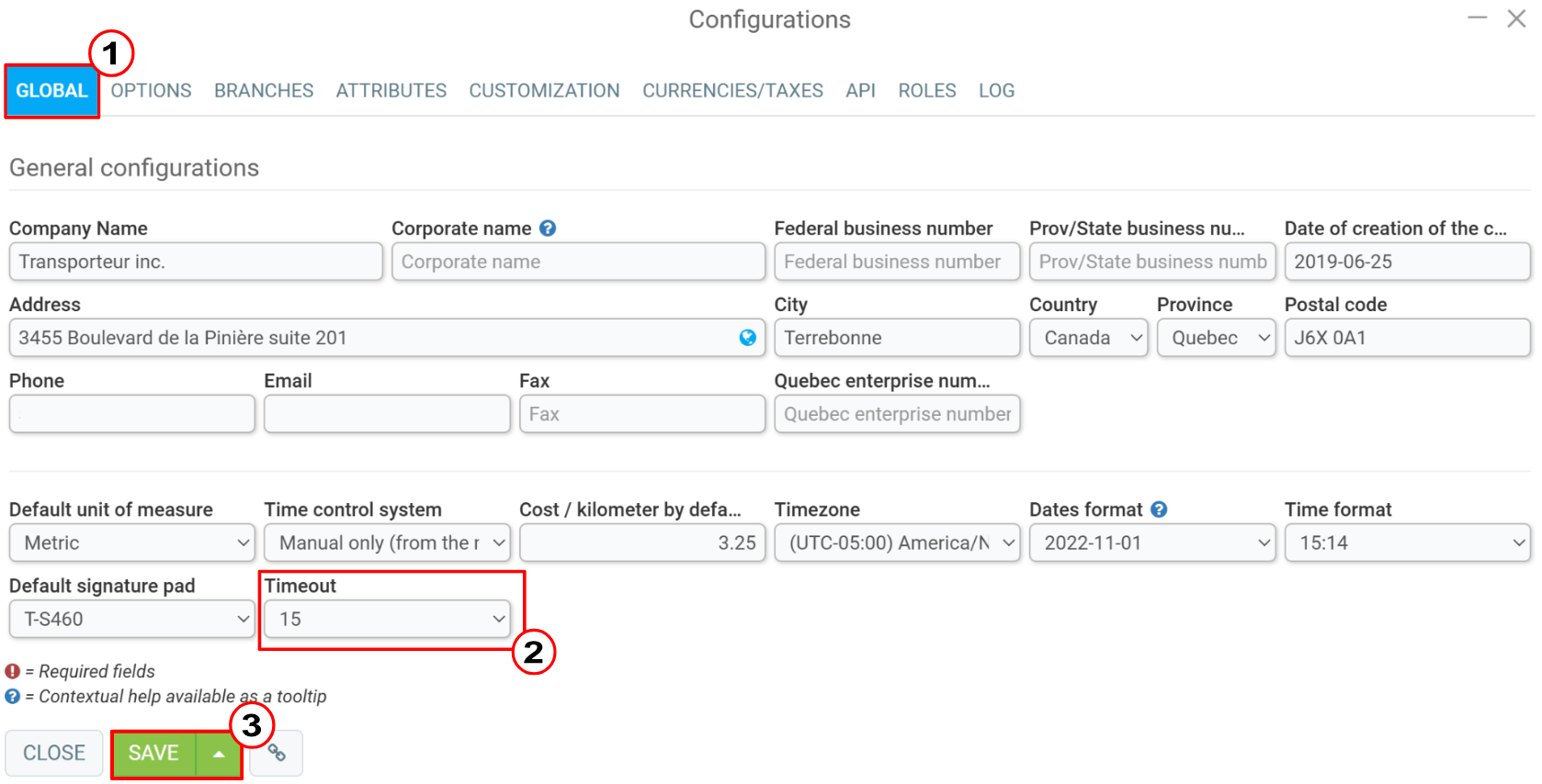 Set the Timeout Period – V2V Technologies Help Center