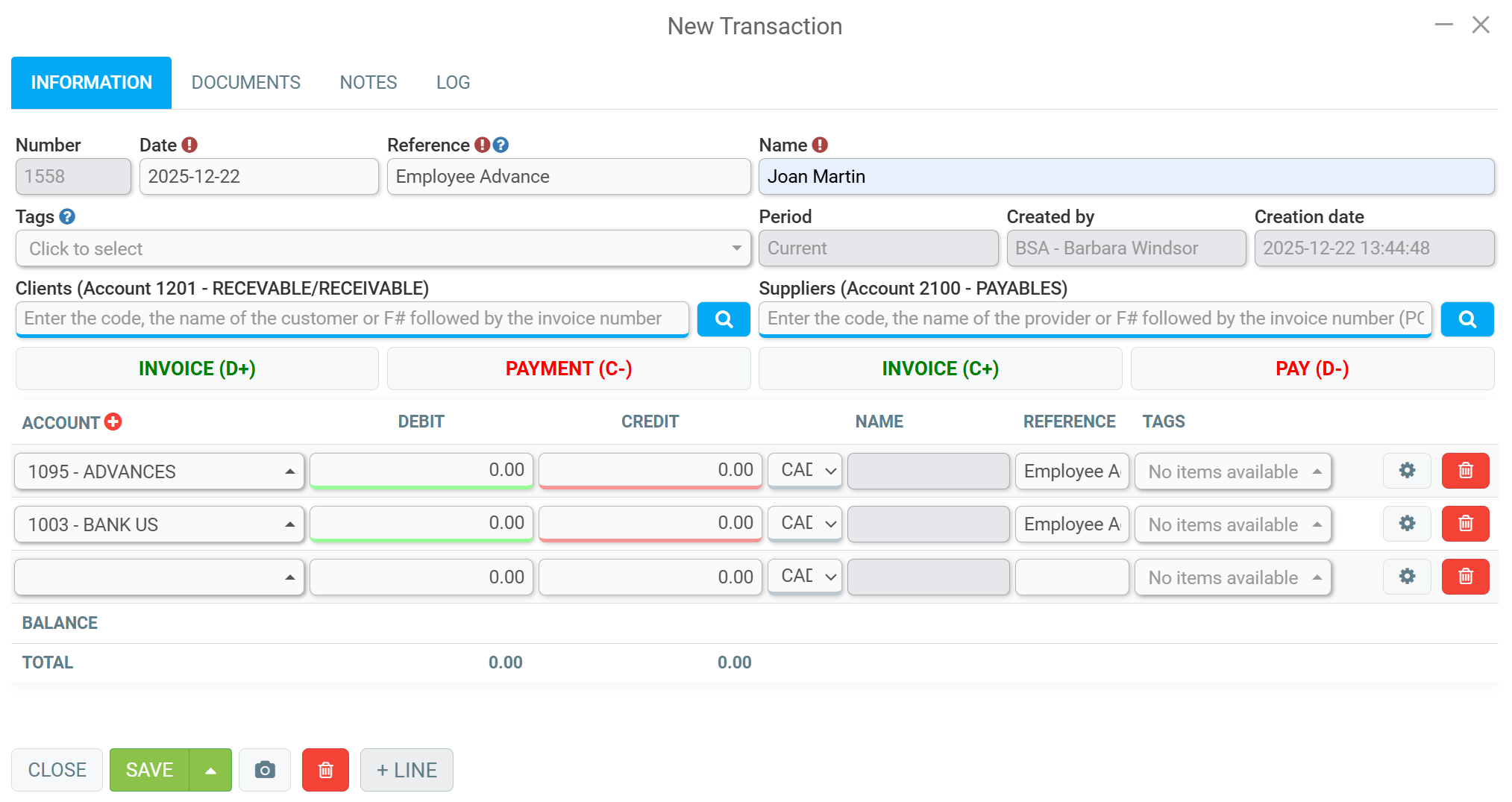 Produce an Employee Advance Through Payroll – V2V Technologies Help Center